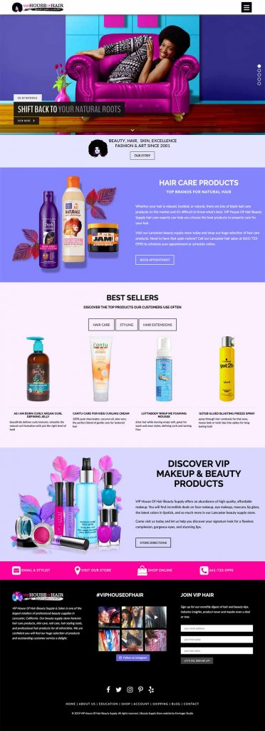 VIP House Of Hair Beauty Supply | Envisager Studio