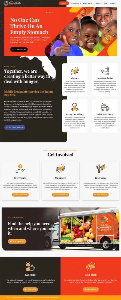 Nonprofit Website Design - ULOC Community Network | Envisager Studio